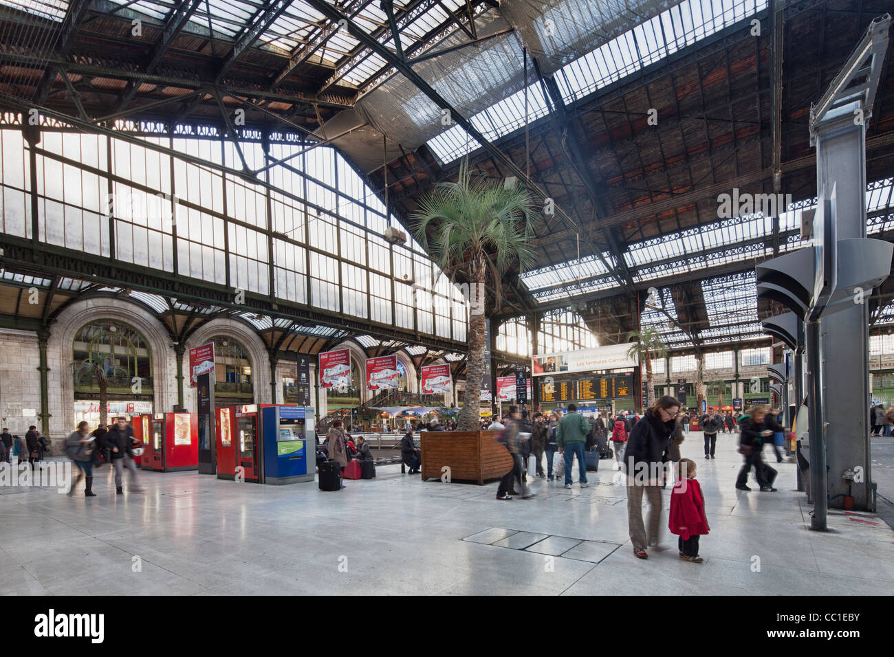 Hall, la Gare de Lyon, Paris, France Photo Stock - Alamy