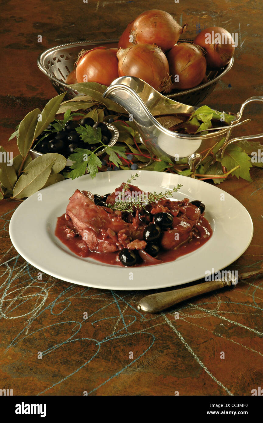 Lapin au vin rouge Banque de photographies et d’images à haute ...