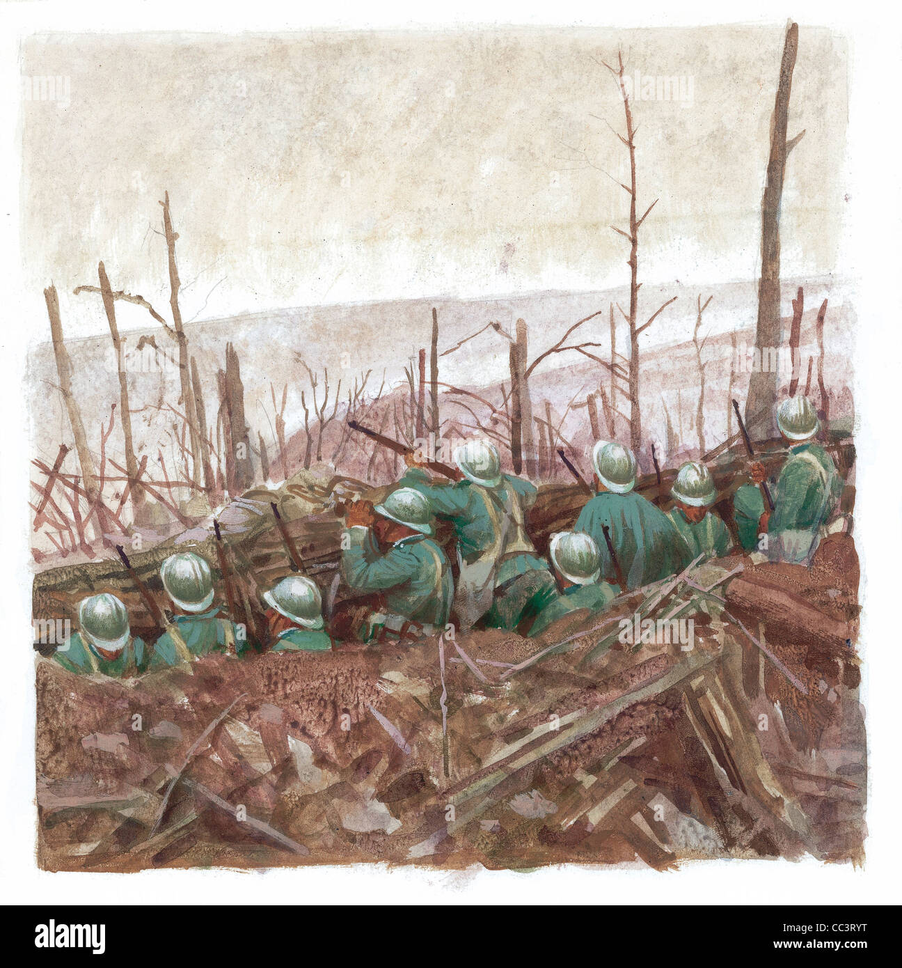 L'Europe, la Première Guerre mondiale (1914-1918) des soldats dans les ...