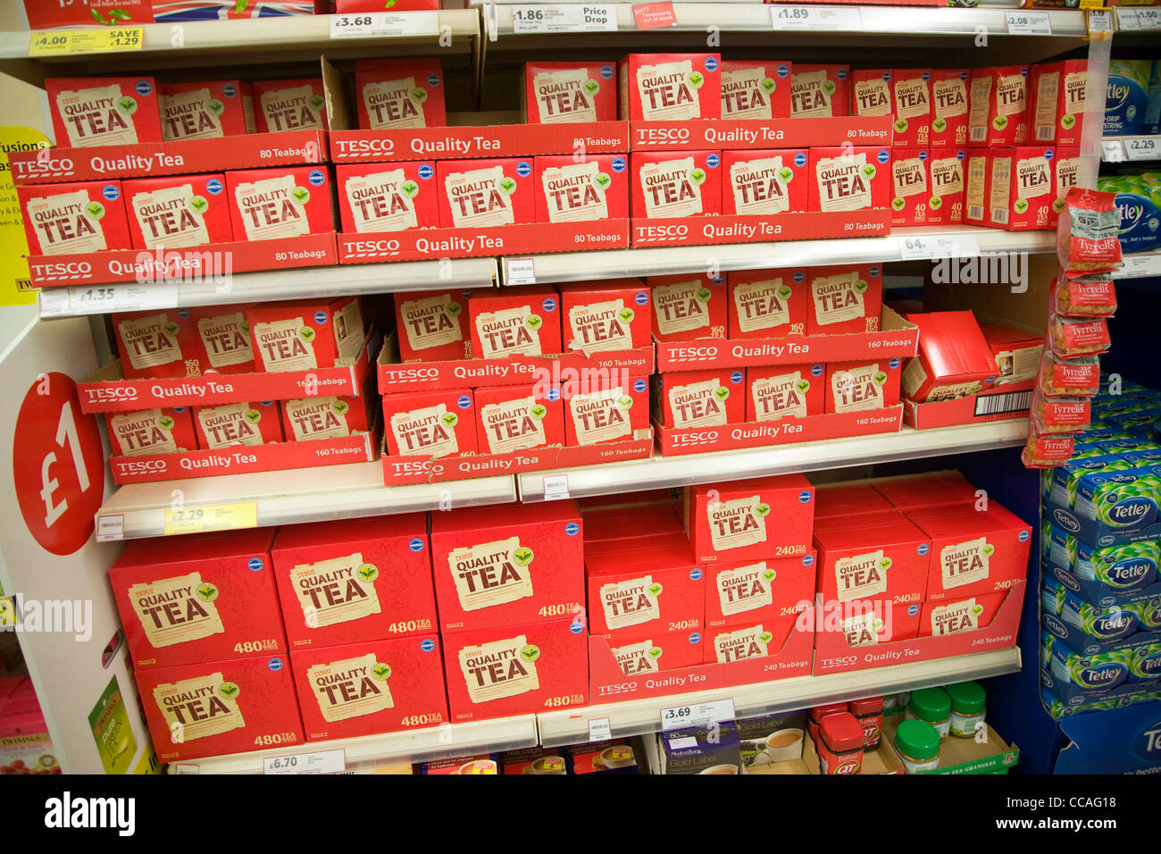Tesco tea Banque de photographies et d’images à haute résolution - Alamy