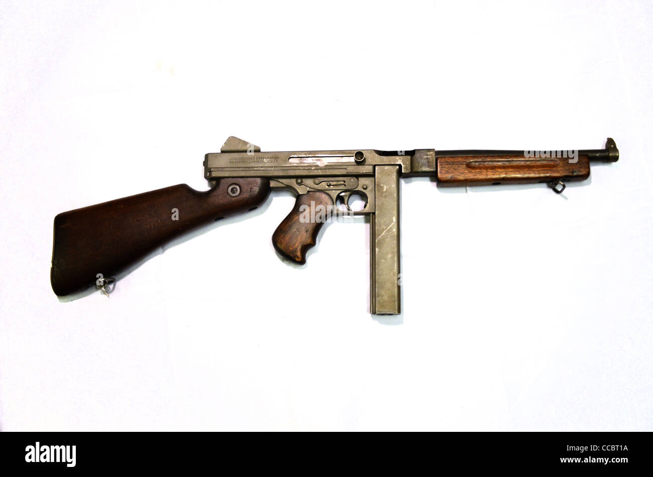 Thompson M1A1 modèle 1940 submachine 9 mm Photo Stock - Alamy