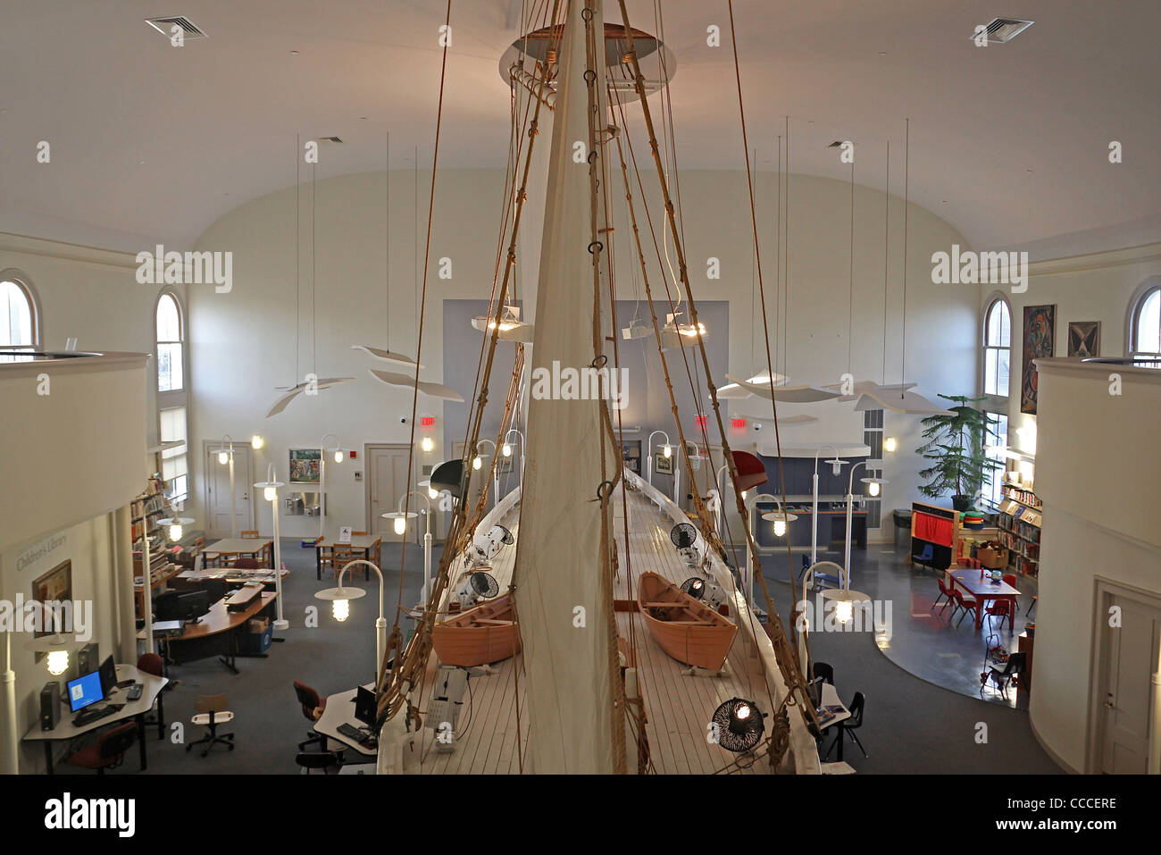 La moitié d'un modèle à grande échelle de la Rose Dorothea goélette, à ...