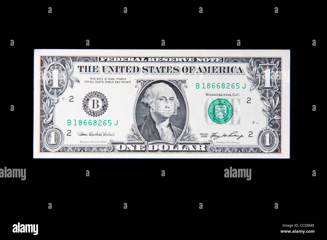 Us one dollar bill Banque de photographies et d’images à haute ...