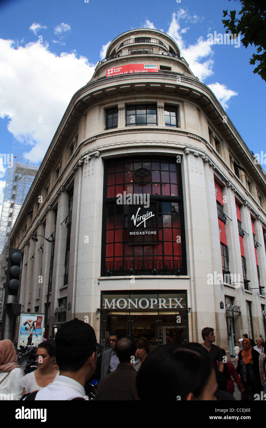 Virgin Megastore Paris France Banque d'image et photos - Alamy