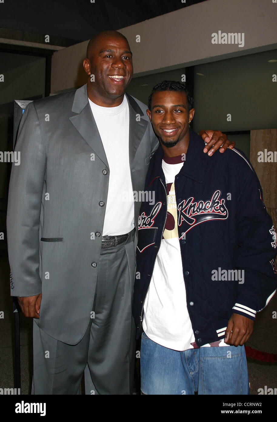 Magic johnson son andre johnson Banque de photographies et d’images à ...