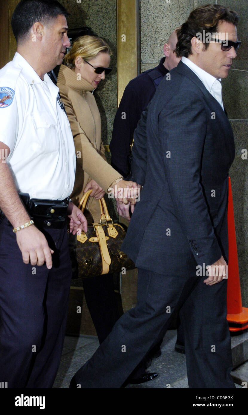 Uma Thurman quitte le Tribunal après avoir témoigné dans l'affaire ...