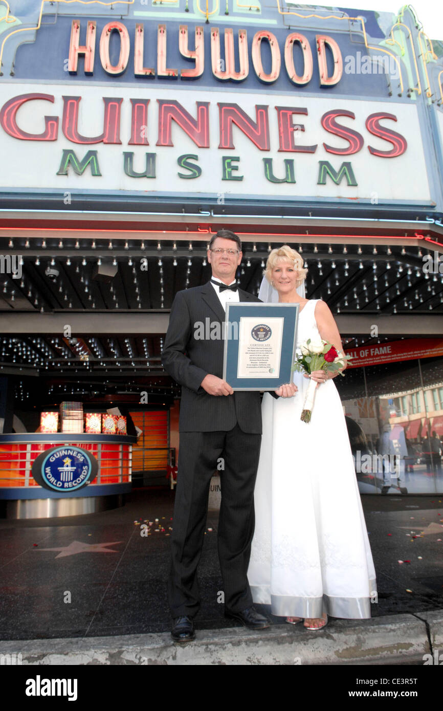 Couple marié le plus grand du monde Wayne Hallquist et Laurie Hallquist ...