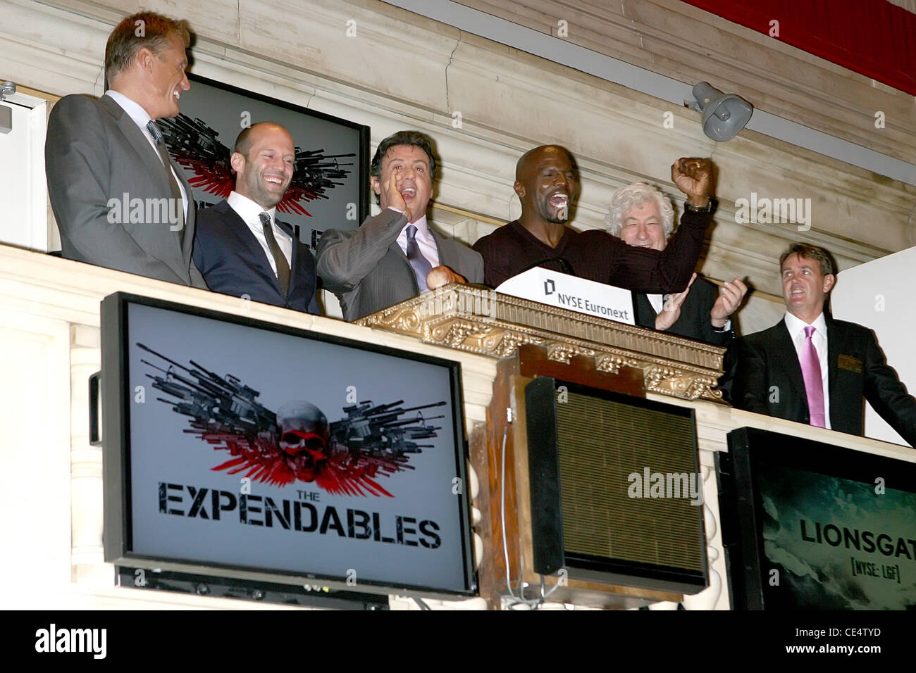 Dolph Lundgren, Jason Statham, Sylvester Stallone, Terry Crews et Dave ...