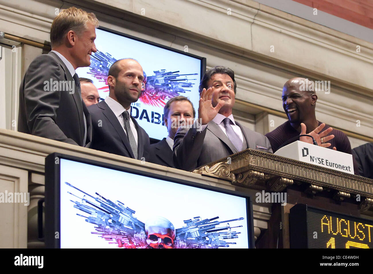 Dolph Lundgren, Jason Statham, Sylvester Stallone et Terry Crews Le ...
