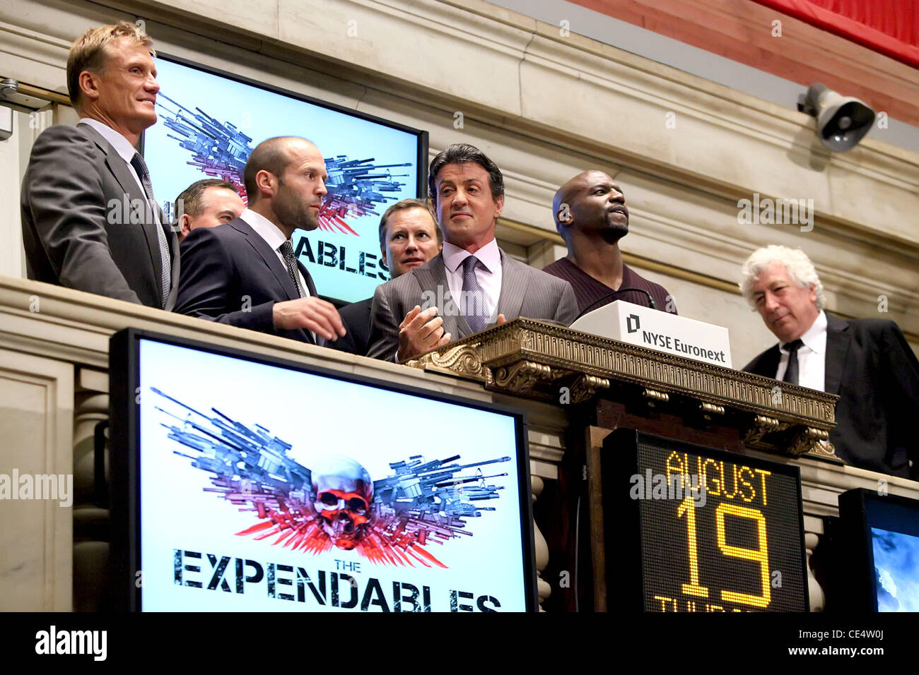 Dolph Lundgren, Jason Statham, Sylvester Stallone et Terry Crews Le ...