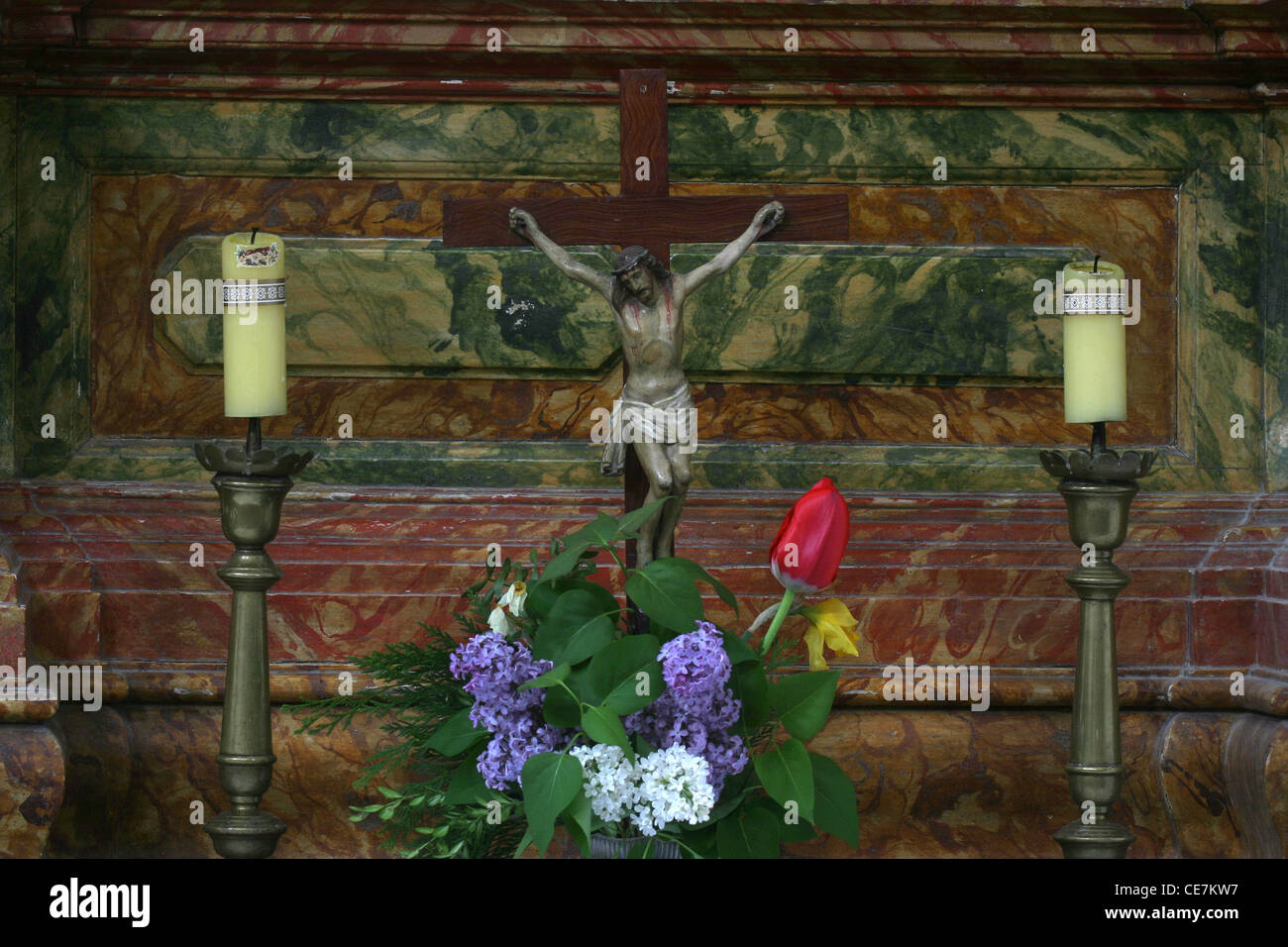 Jesus crucified on the cross Banque de photographies et d’images à ...