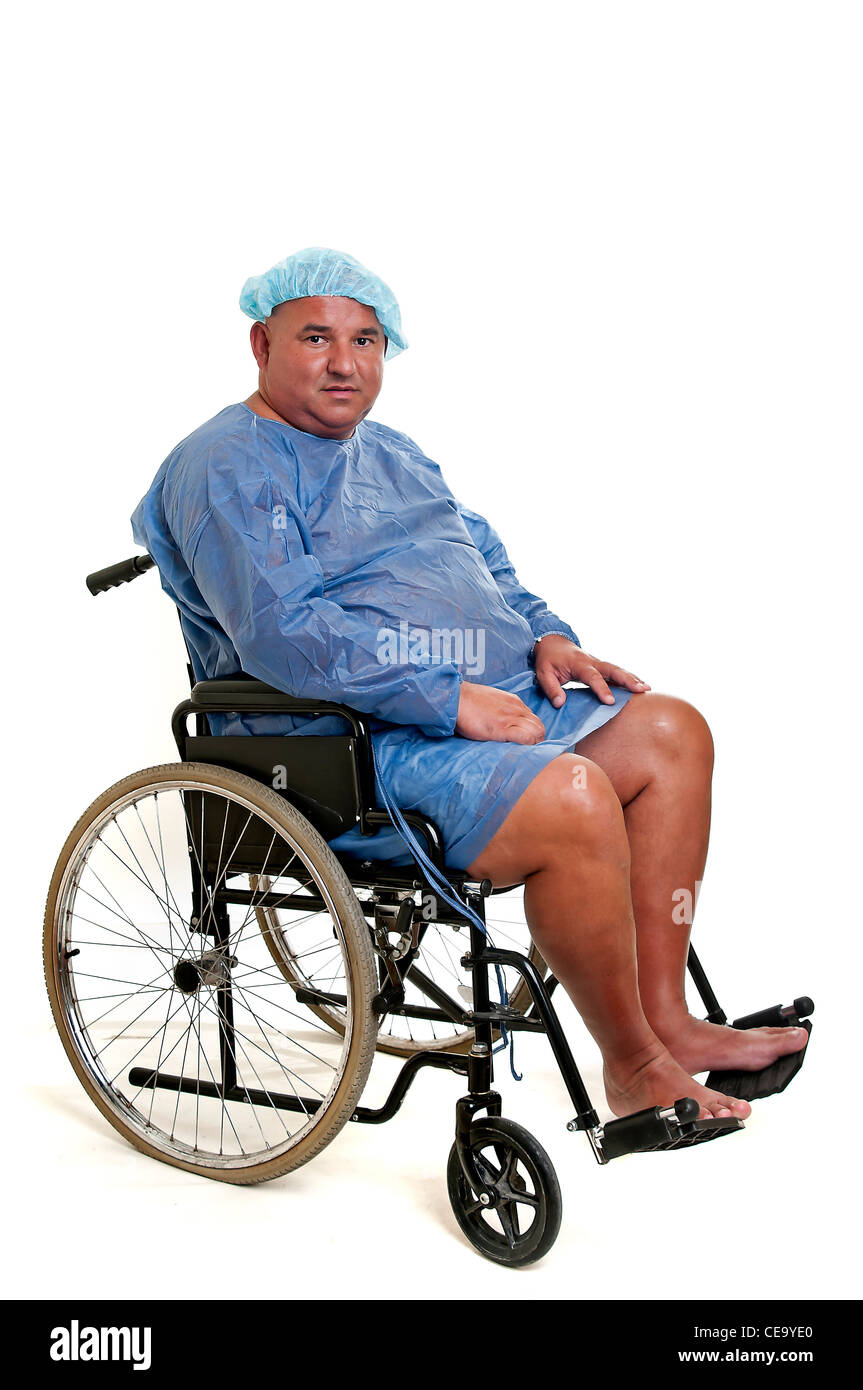 Obese patient and wheelchair Banque de photographies et d’images à ...