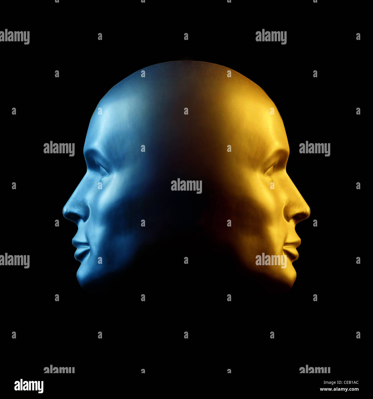 Statue à deux visages de janus Banque de photographies et d’images à ...