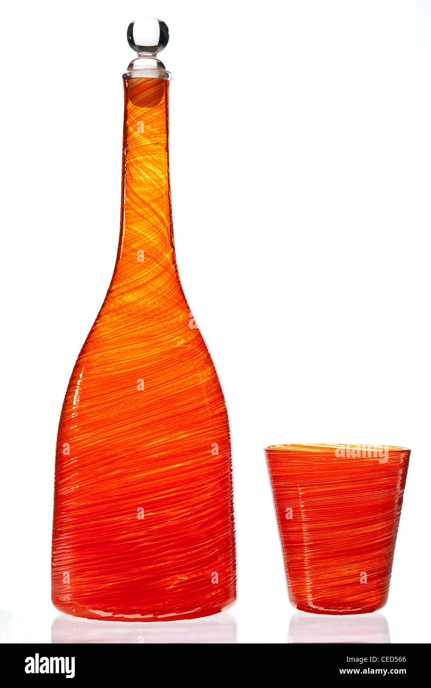 Texture de verre orange Banque de photographies et d’images à haute ...