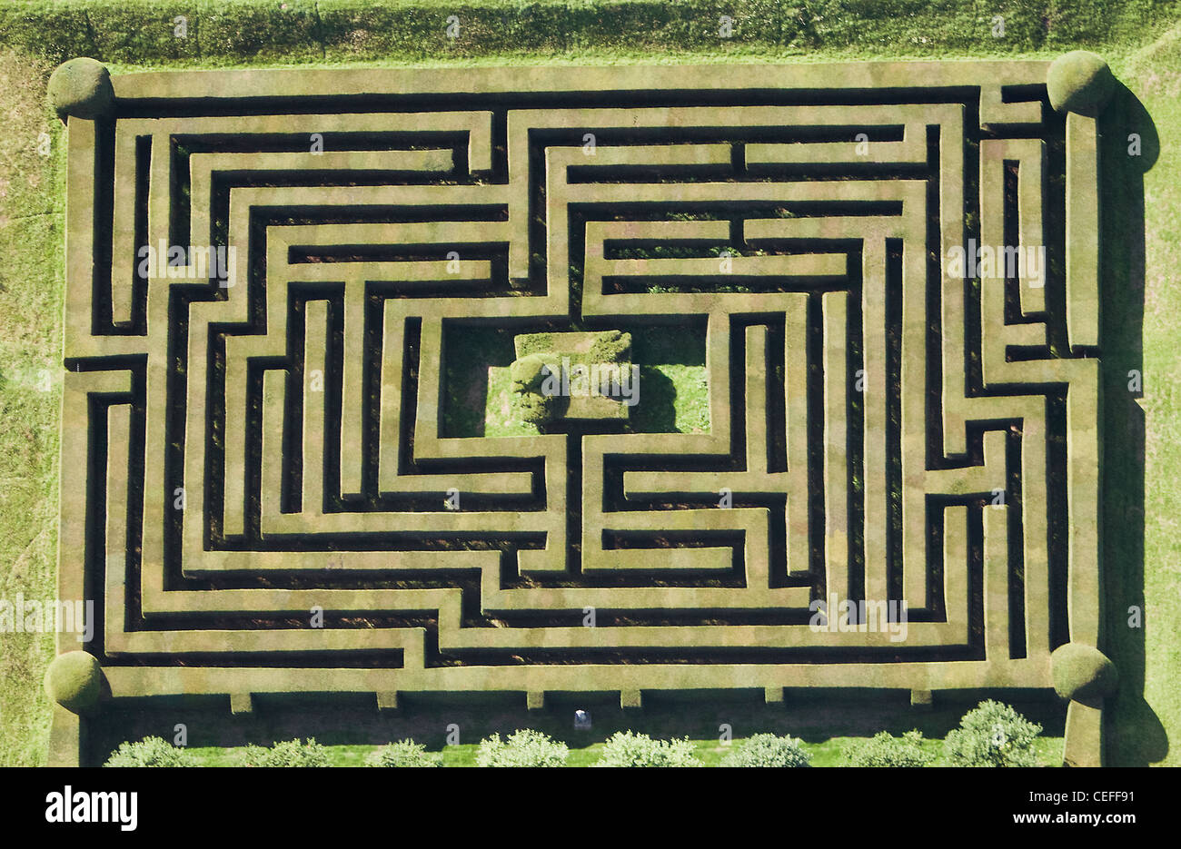 Labyrinthe de haies en plein air Banque de photographies et d’images à ...