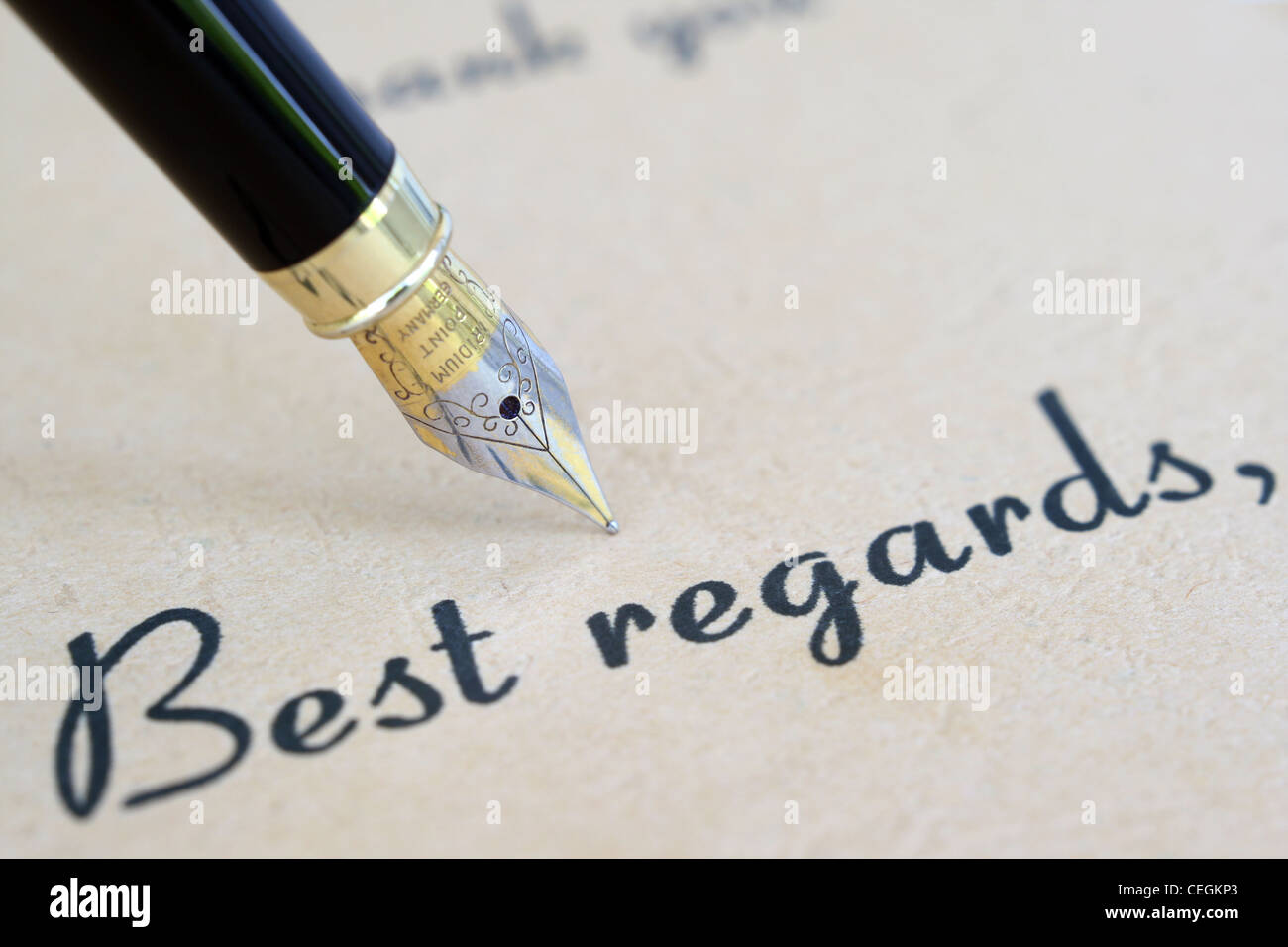 Meilleures salutations Banque de photographies et d’images à haute ...