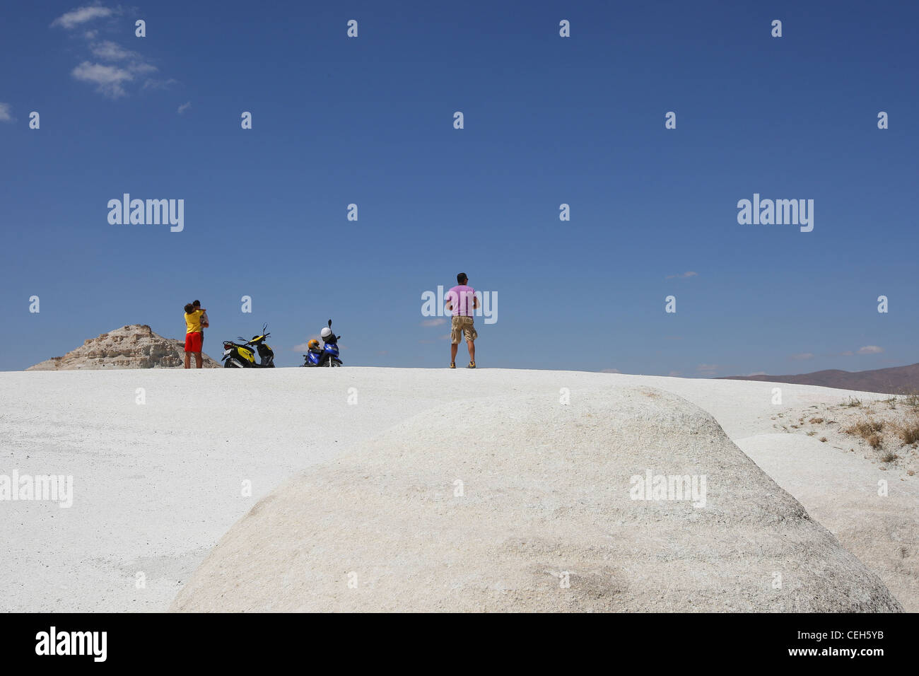 Les personnes à la recherche d'aventures en Turquie, la Cappadoce, le ...