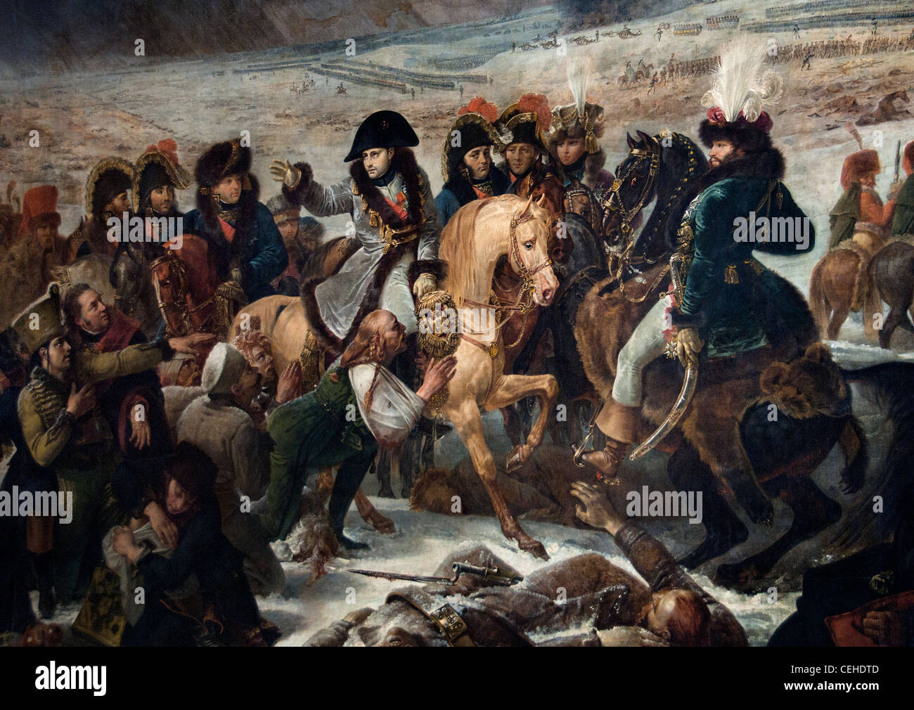 Le baron Antoine Jean GROS Empereur Napoléon sur le champ de bataille ...