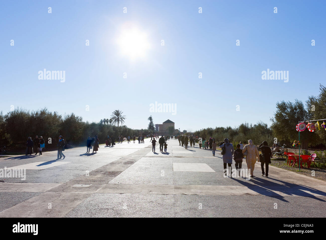 Jardins de la menara maroc Banque de photographies et d’images à haute ...