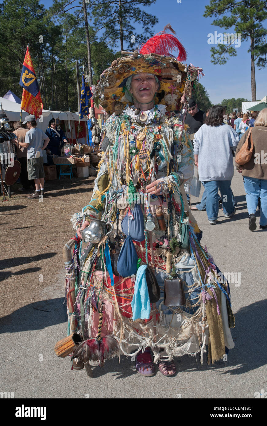"Lady Ettie'character au Hoggetowne Faire médiévale, Gainesville ...