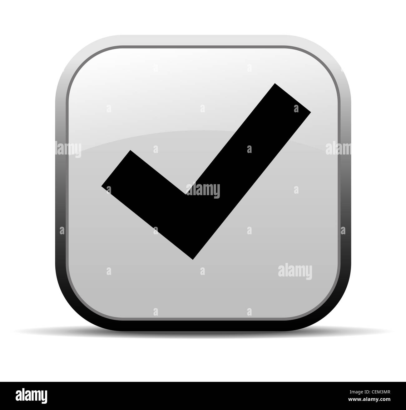 Tick symbols Banque d'images noir et blanc - Alamy