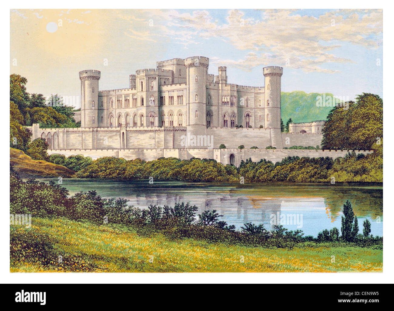 Eastnor castle drawing Banque de photographies et d’images à haute ...