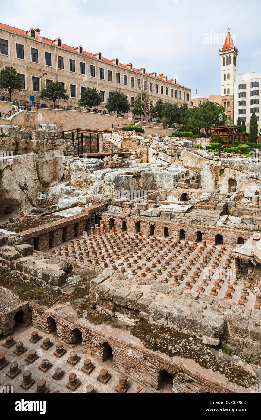 Roman baths beirut lebanon Banque de photographies et d’images à haute ...