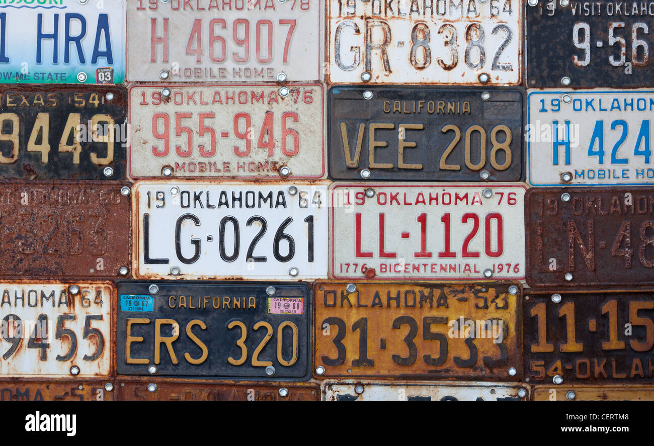 Plaques d'immatriculation automobile Banque de photographies et d’images à haute résolution - Alamy