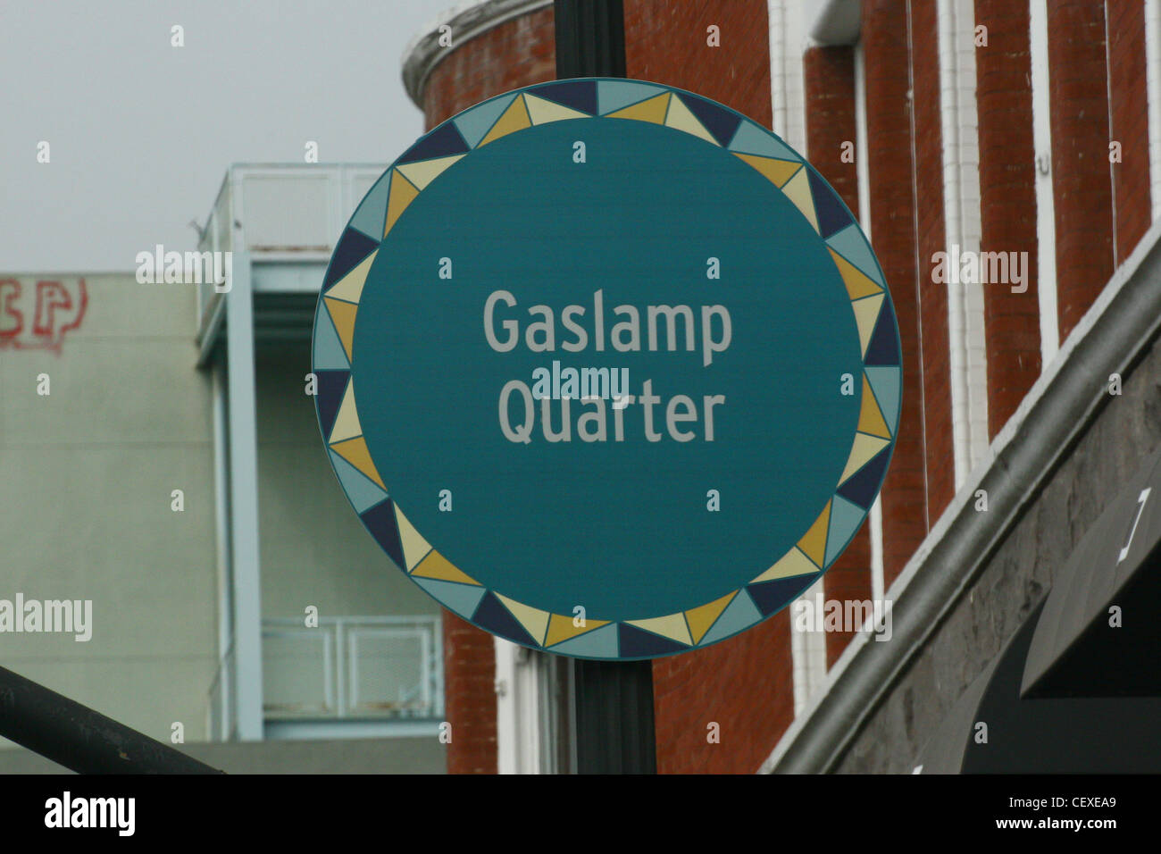 Gaslamp quarter sign Banque de photographies et d’images à haute ...