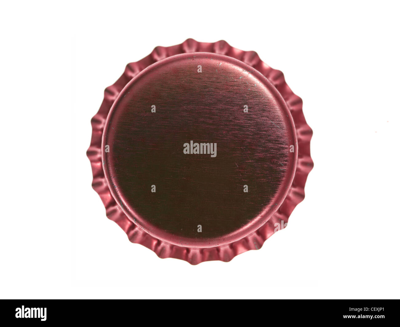 Des capsules de bouteille isolé sur fond blanc Photo Stock - Alamy