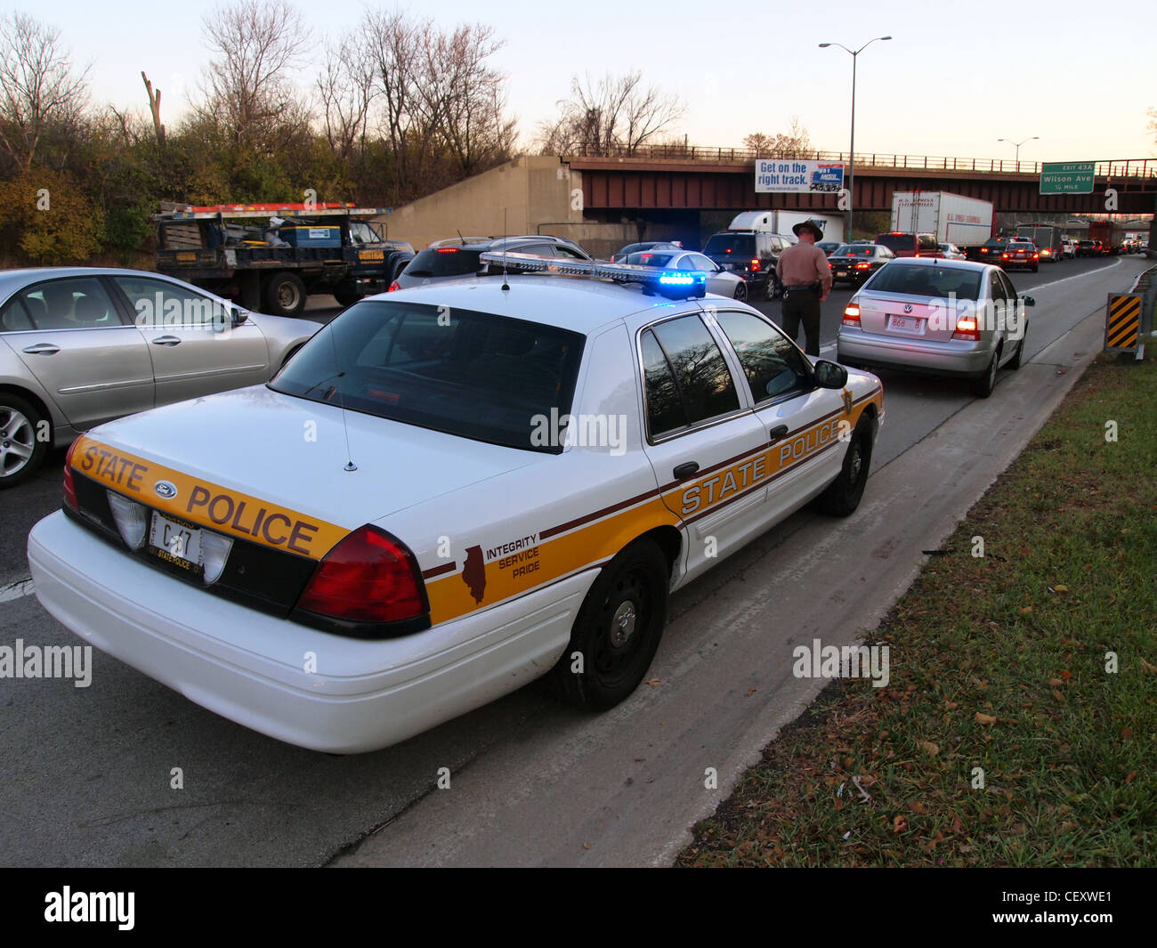Illinois state police car Banque de photographies et d’images à haute ...