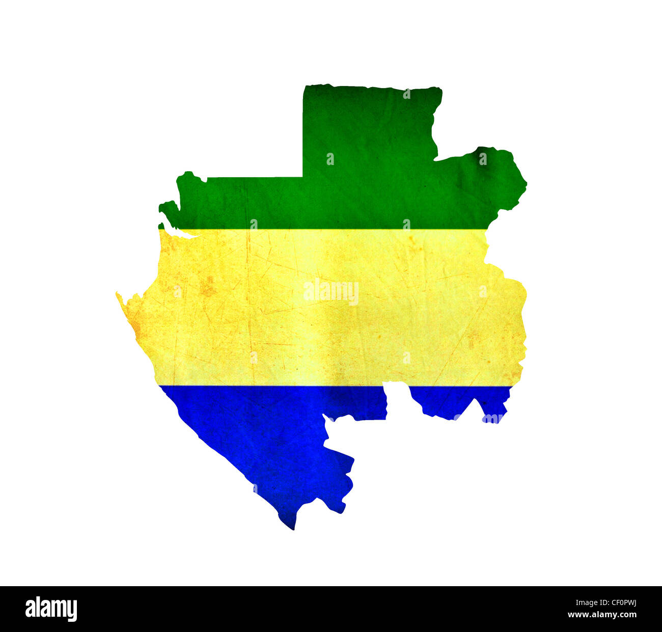 Carte Du Gabon Banque d'image et photos - Alamy