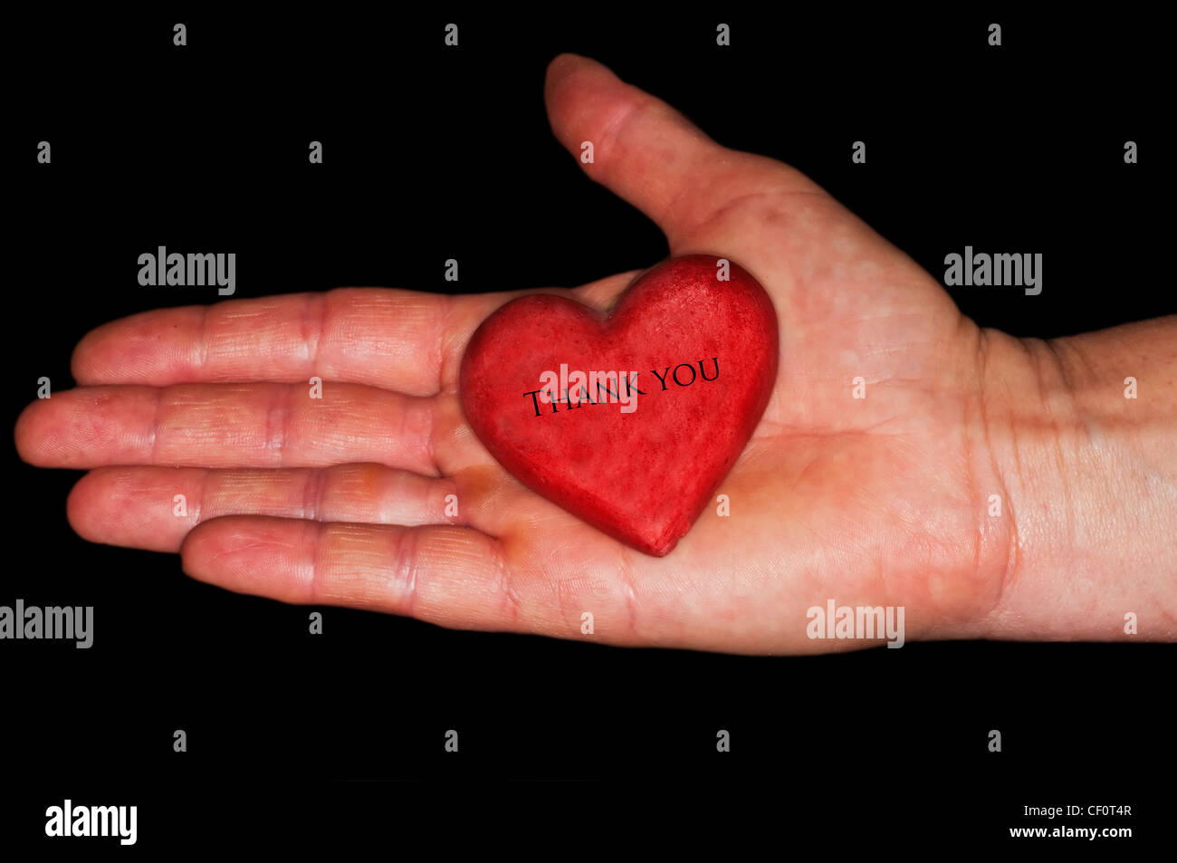 Merci de coeur Banque de photographies et d’images à haute résolution ...