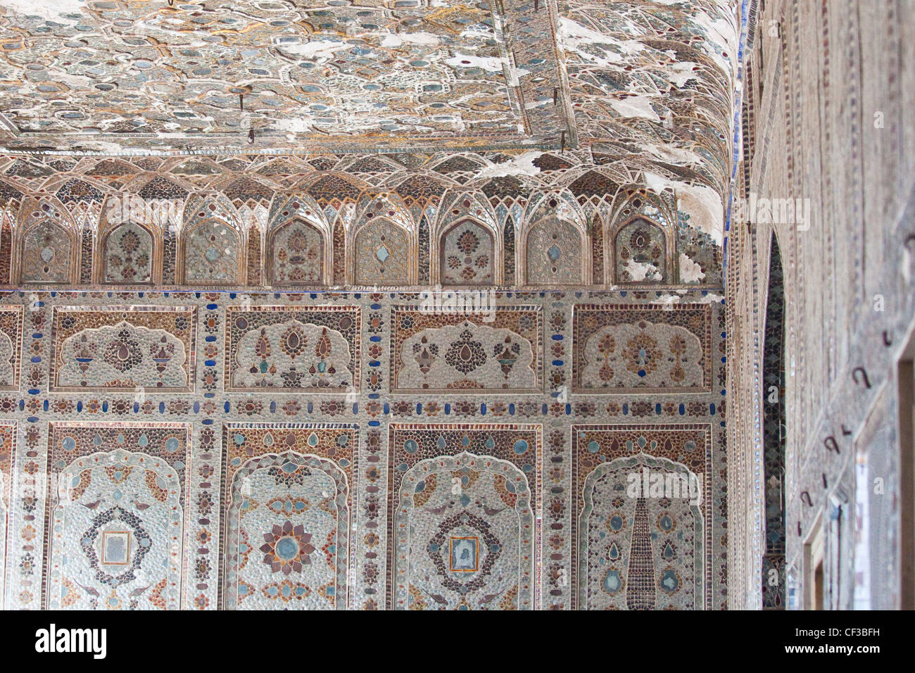 Sheesh Mahal ou Palais des miroirs, fort de Lahore, Pakistan, Lahore ...