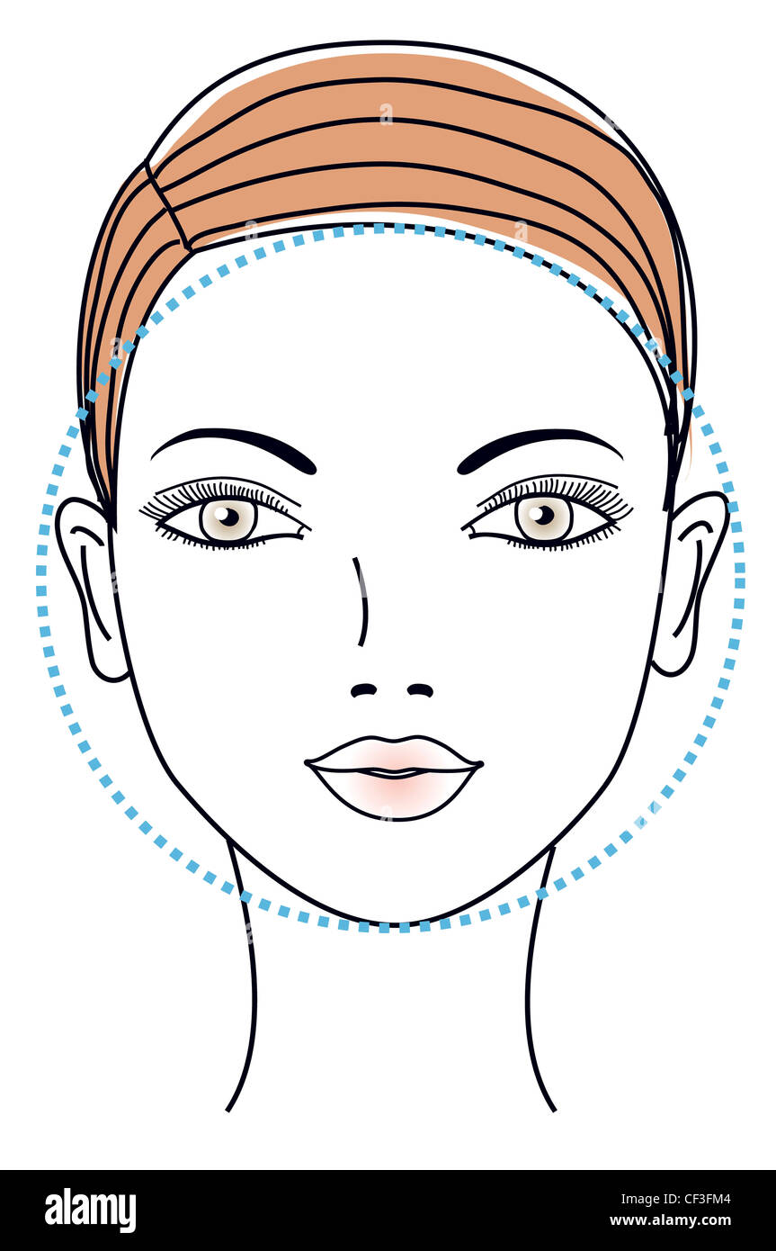 Different face shapes Banque de photographies et d’images à haute ...