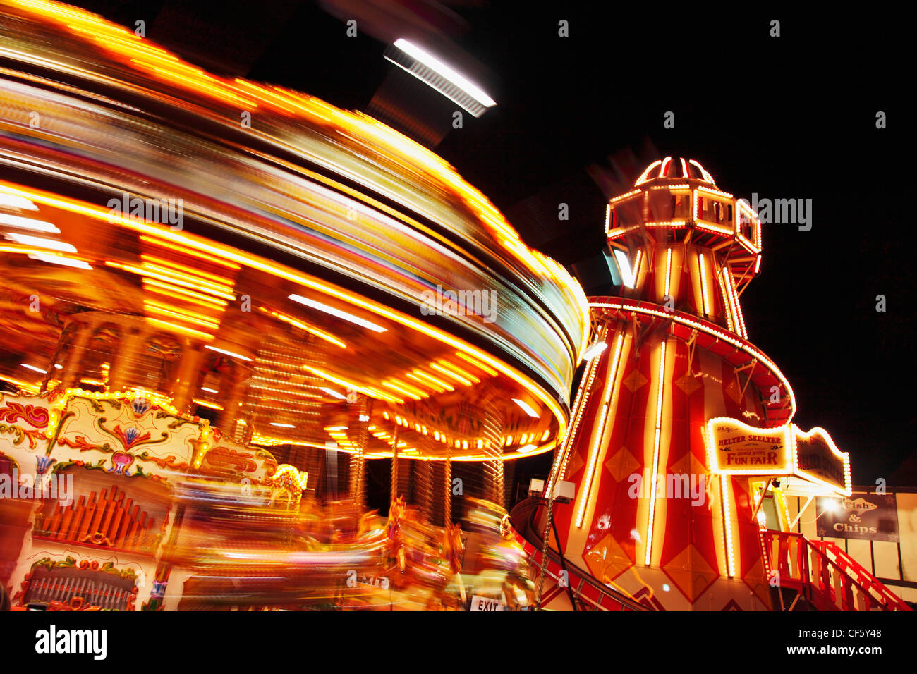 Animals carousel carousel Banque de photographies et d’images à haute ...