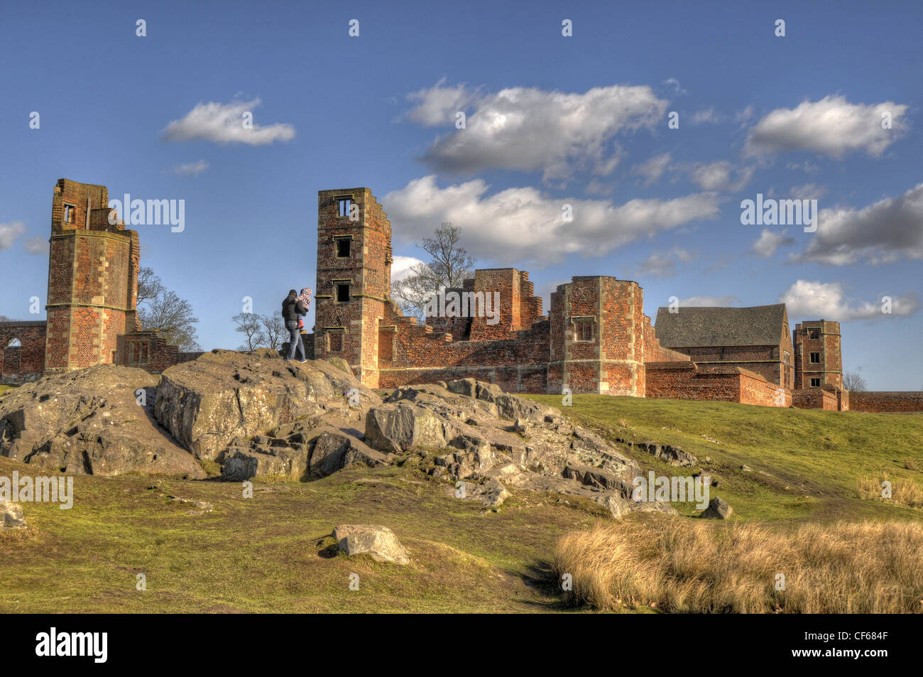Ruines de la maison bradgate Banque de photographies et d’images à ...