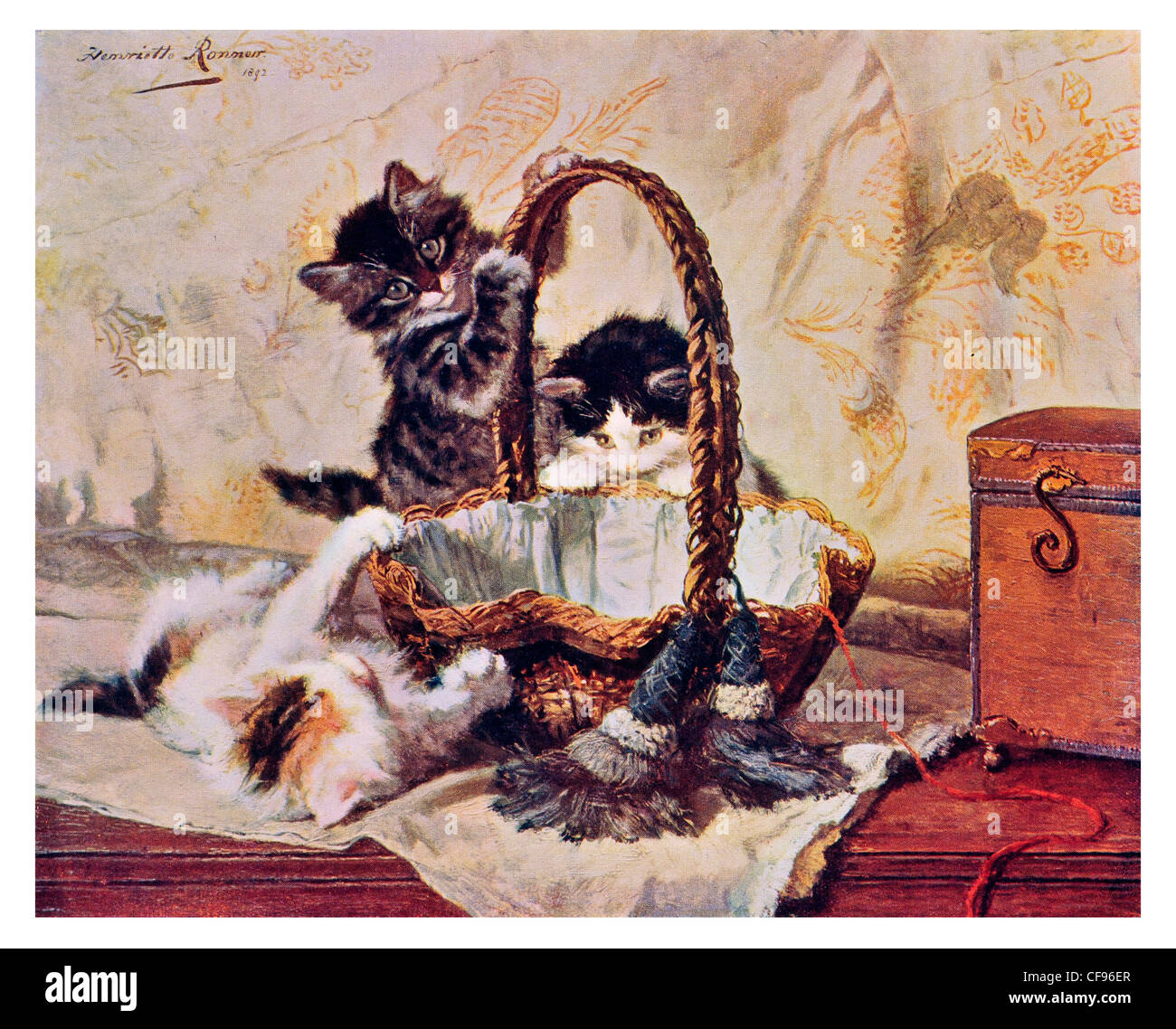 Adorables chats illustration originale et artistique Banque d'images ...