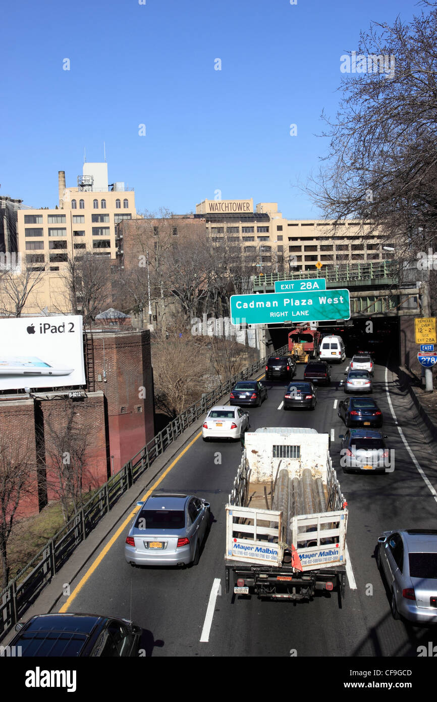 Bqe expressway brooklyn queens expressway autoroute Banque de ...
