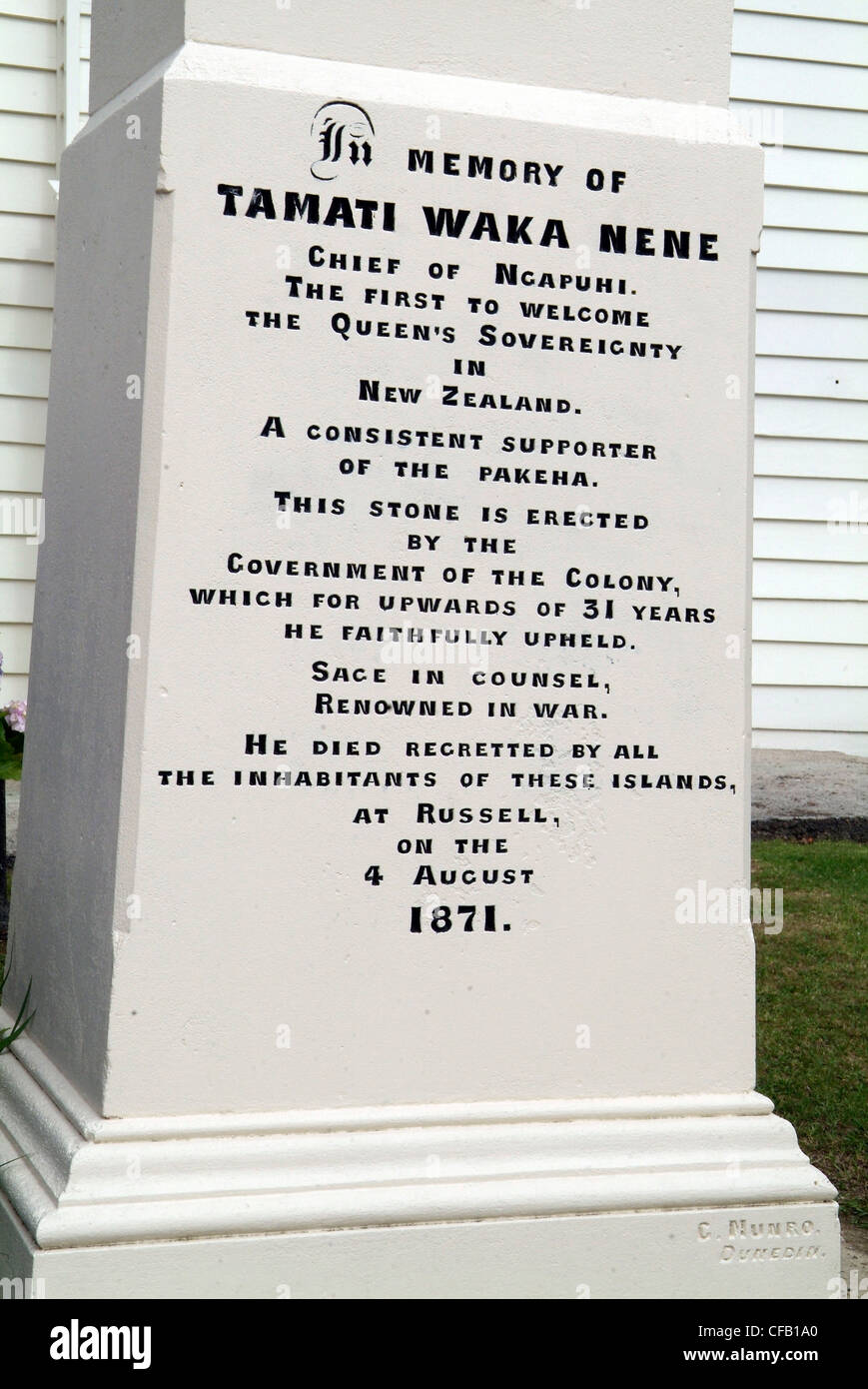 Nouvelle Zélande, île du Nord, la baie des îles, Russell, Christ Church ...