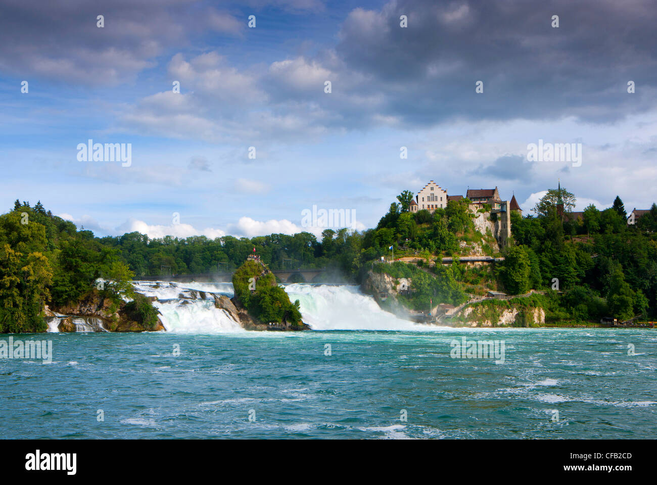 Chutes du Rhin, la Suisse, dans le canton de Schaffhouse, le canton de ...