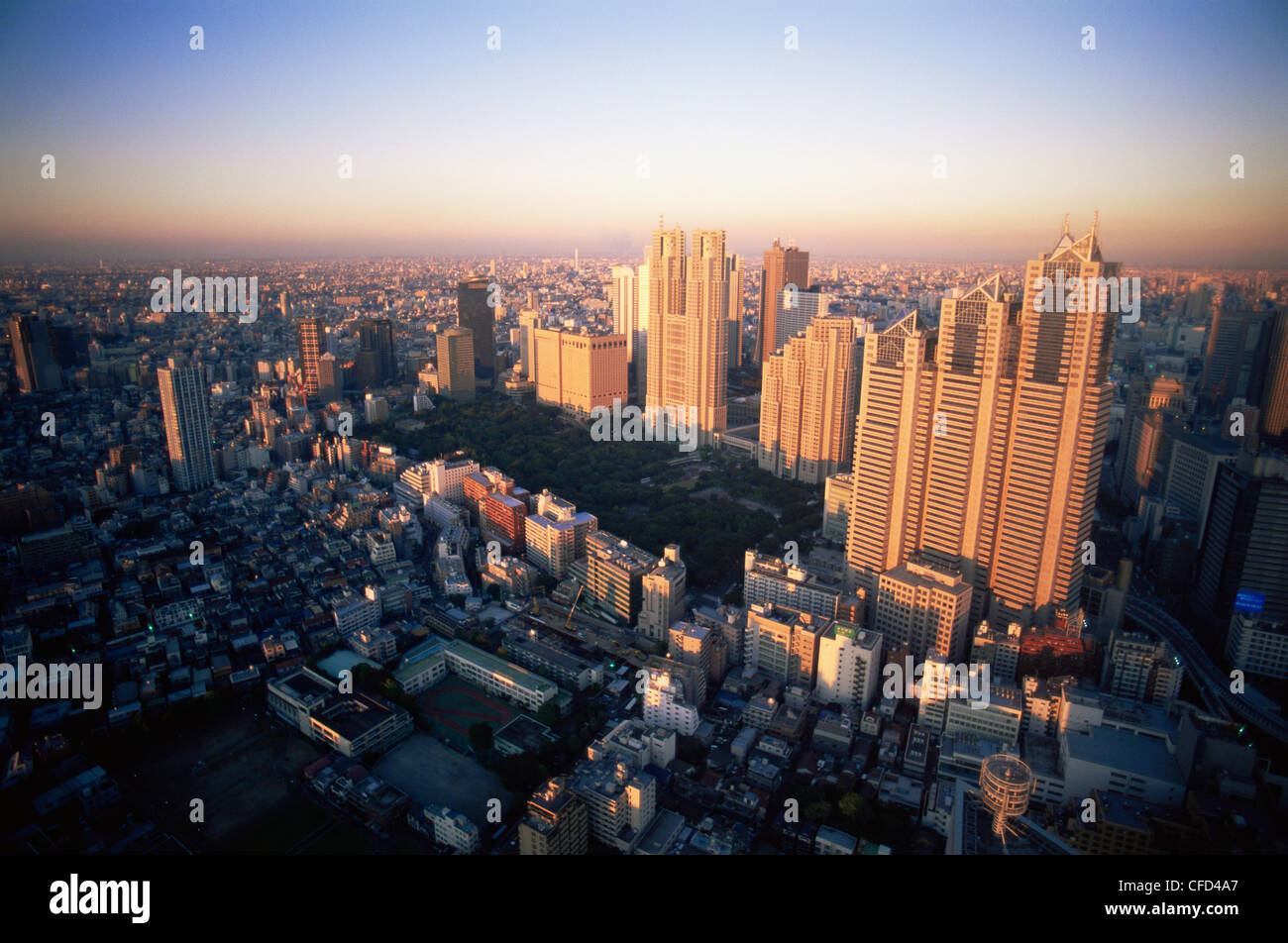 Japon, Tokyo, shinjuku, Shinjuku Skyline avec Tokyo Gas et bâtiments de ...