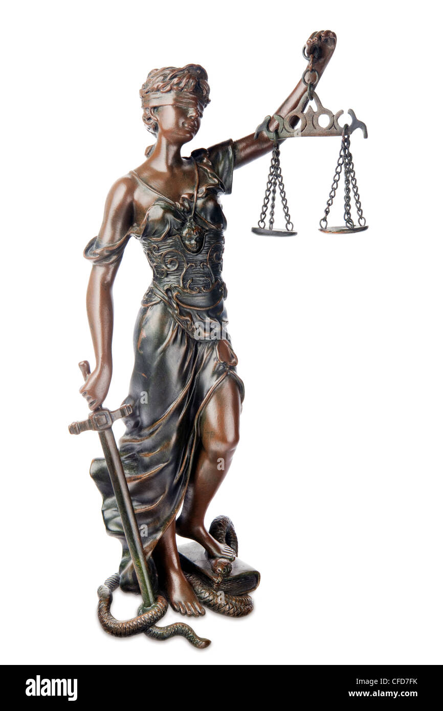 Statue de Themis - symbole mythologique de la justice Photo Stock - Alamy