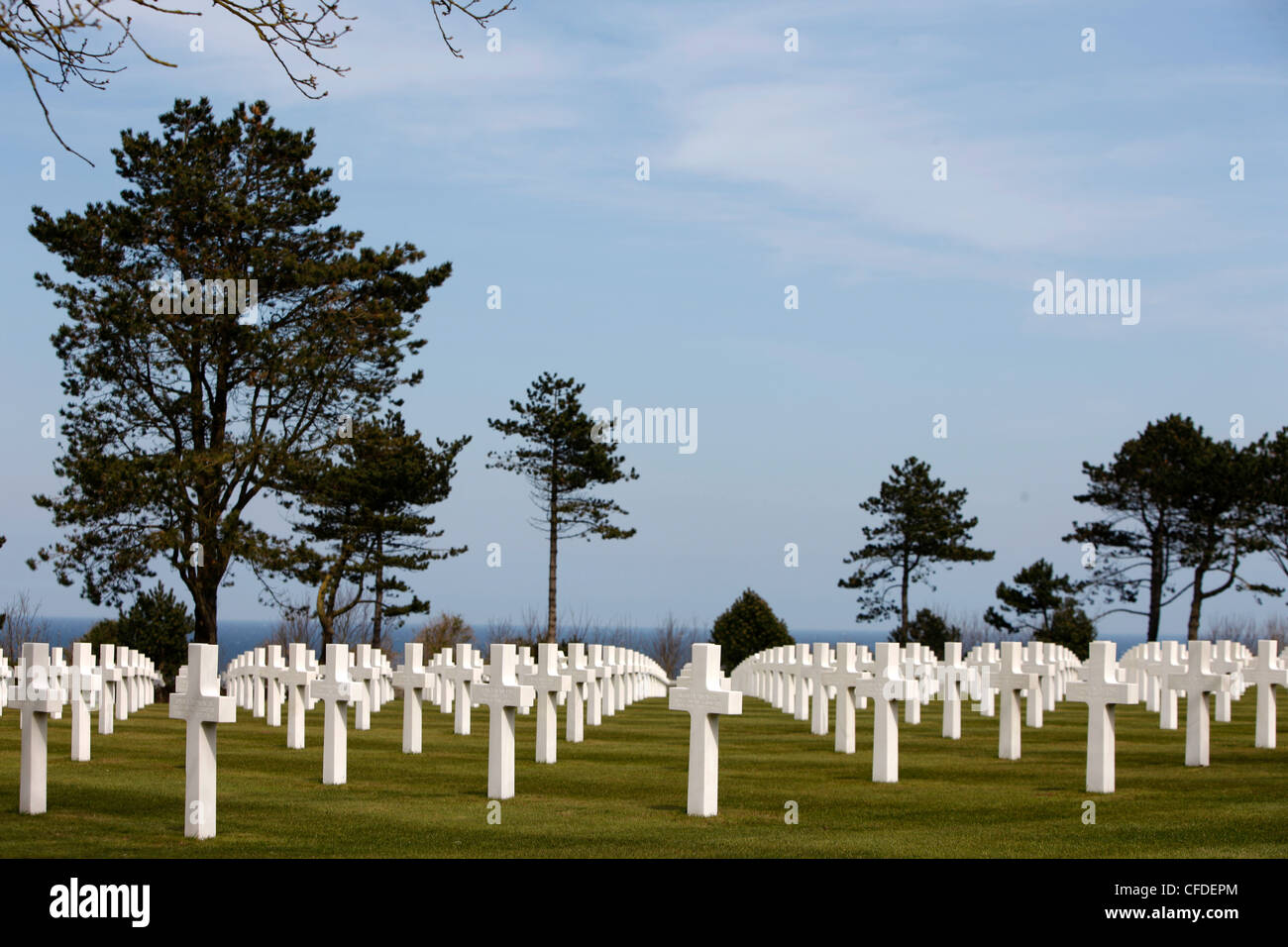 Cimetière américain de Omaha Beach, Colleville-sur-Mer, Normandie ...