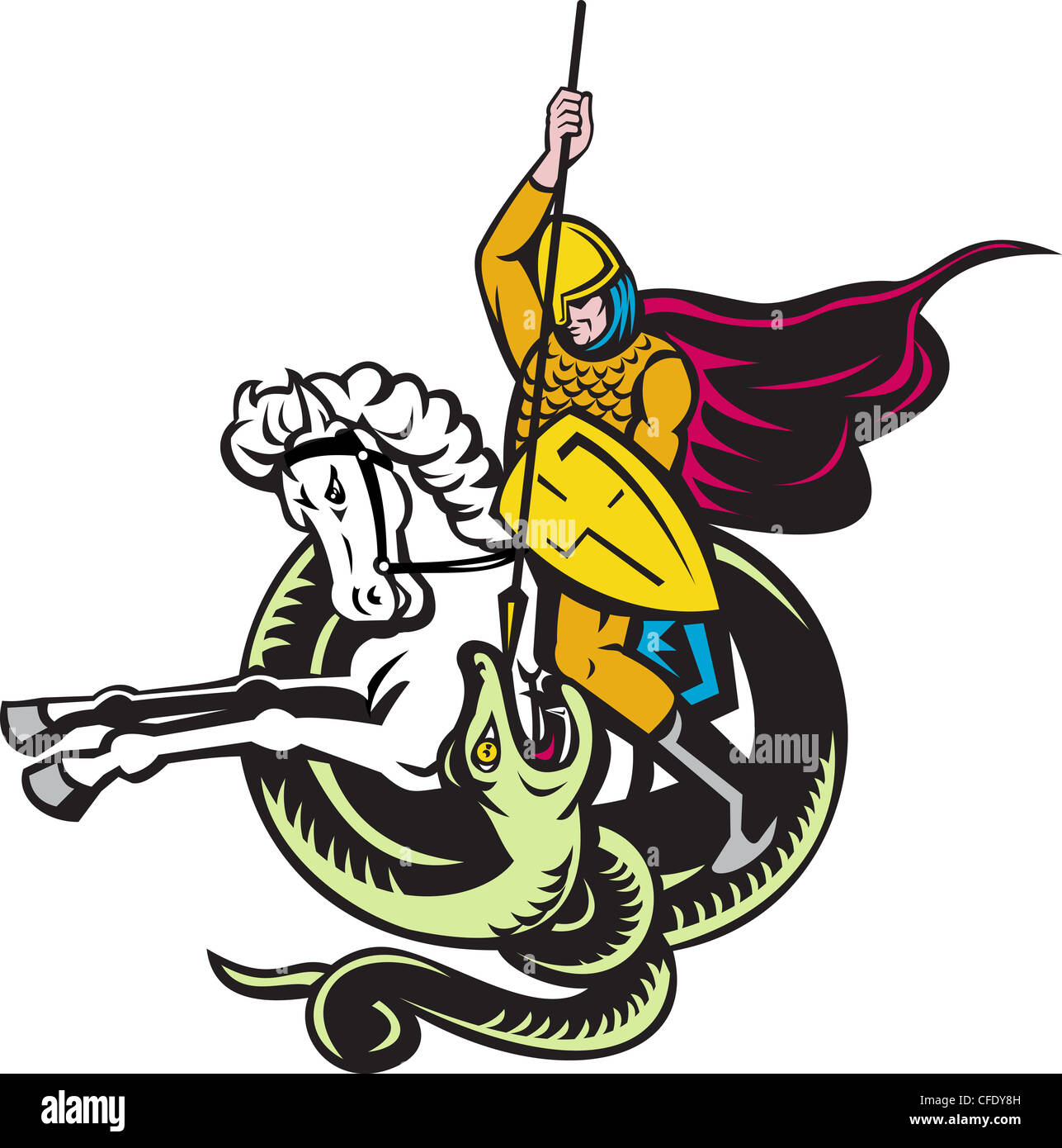 épisode De Maître Dragon Chevalier Contre Dragon à Cinq Têtes