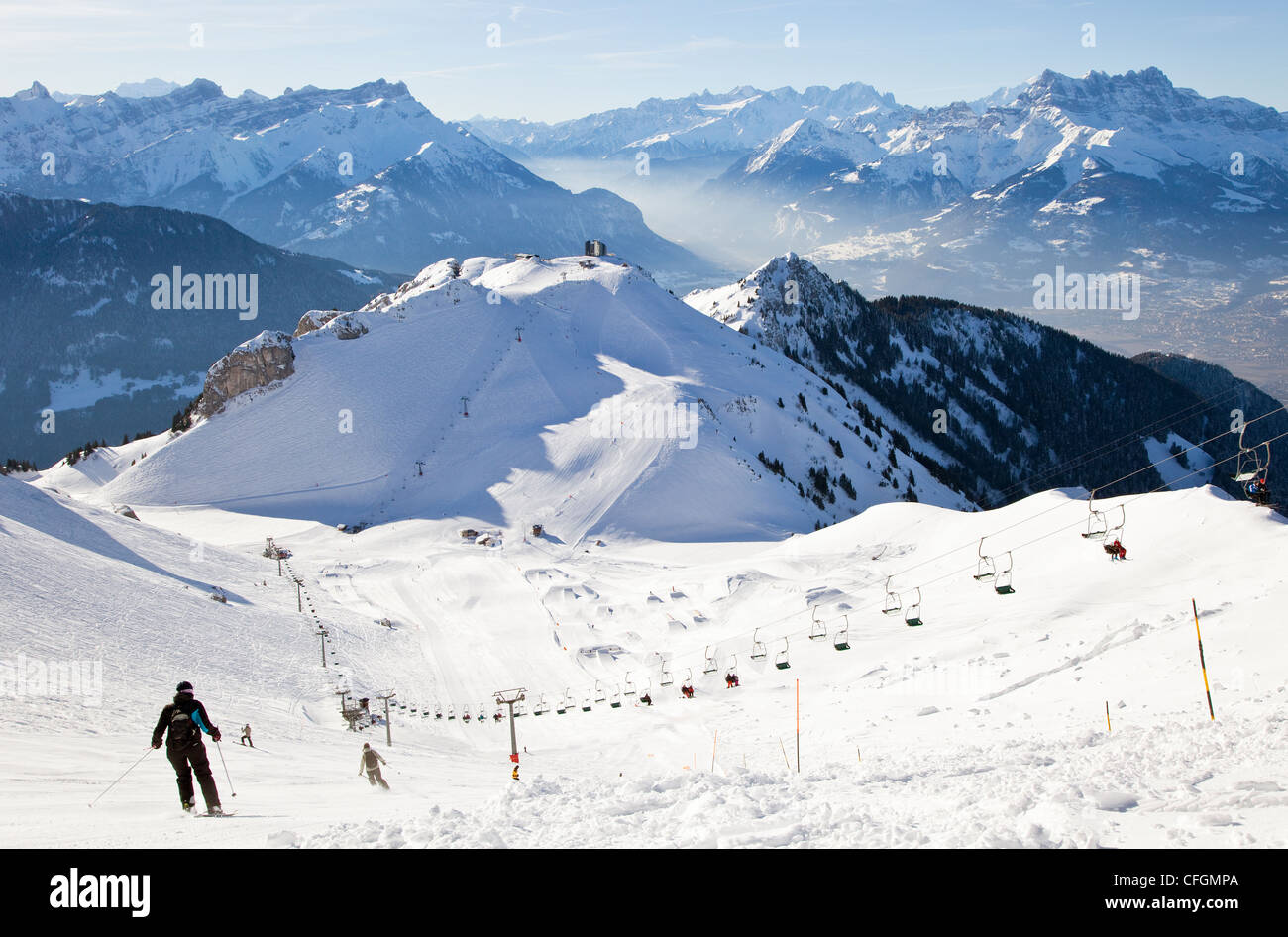 Leysin winter Banque de photographies et d’images à haute résolution ...