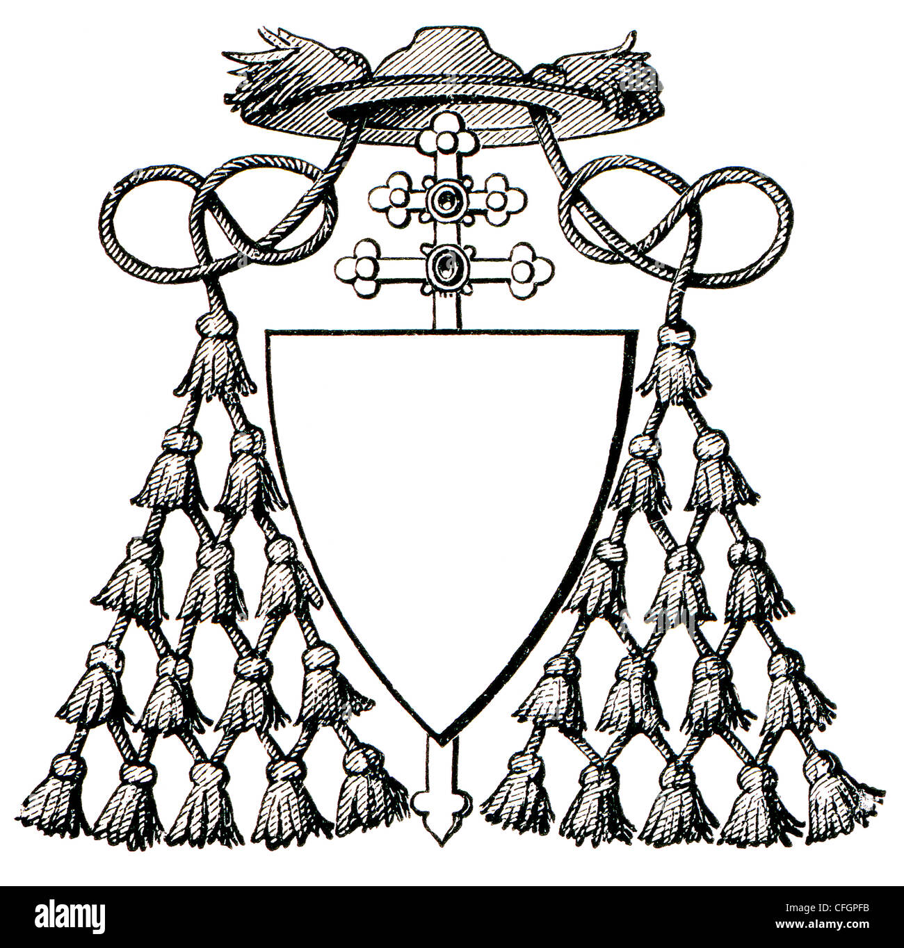 Armoiries du Cardinal. L'Église catholique romaine Photo Stock - Alamy