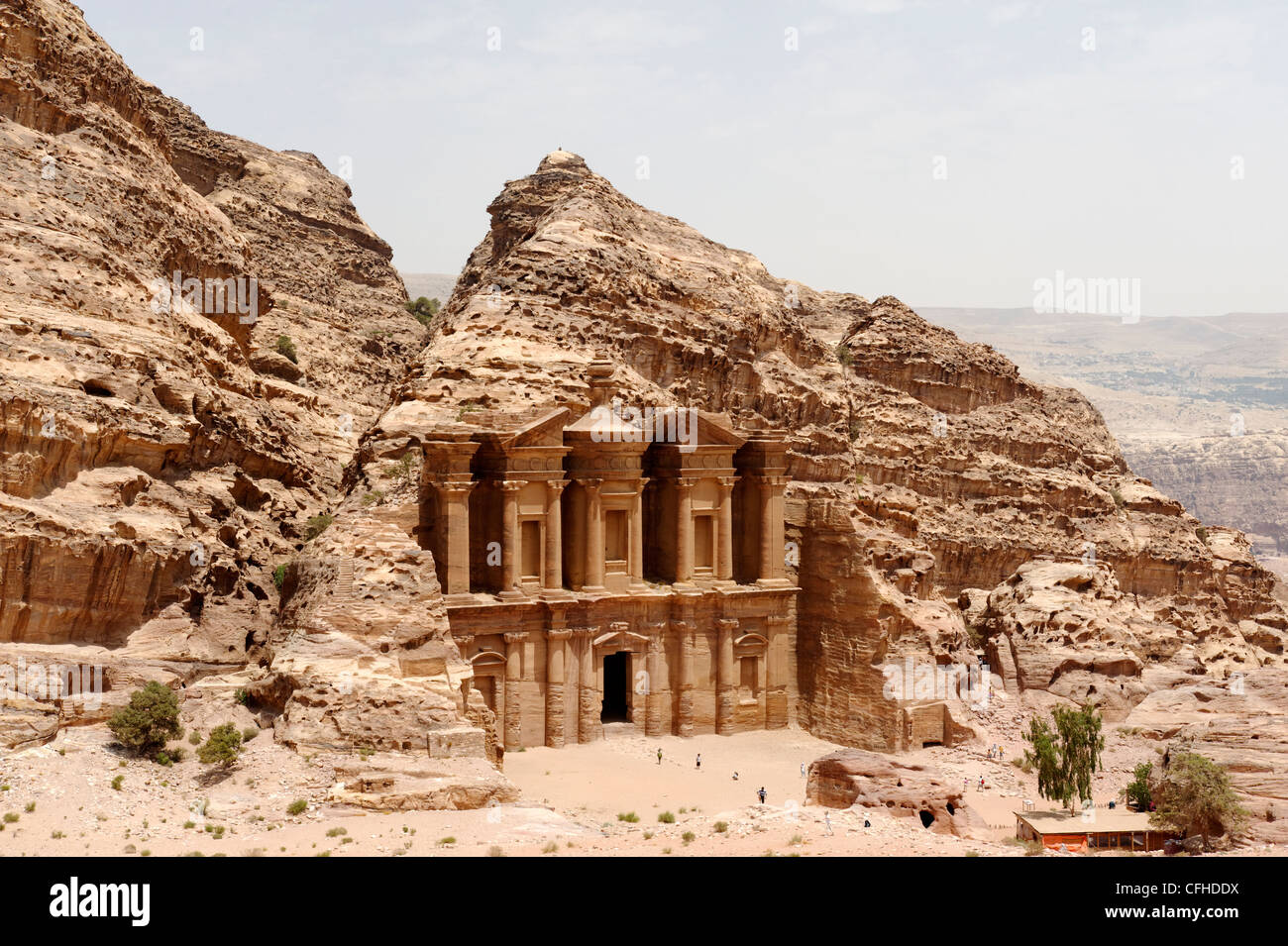 La Jordanie. Vue panoramique de la légendaire monastère, qui est le ...