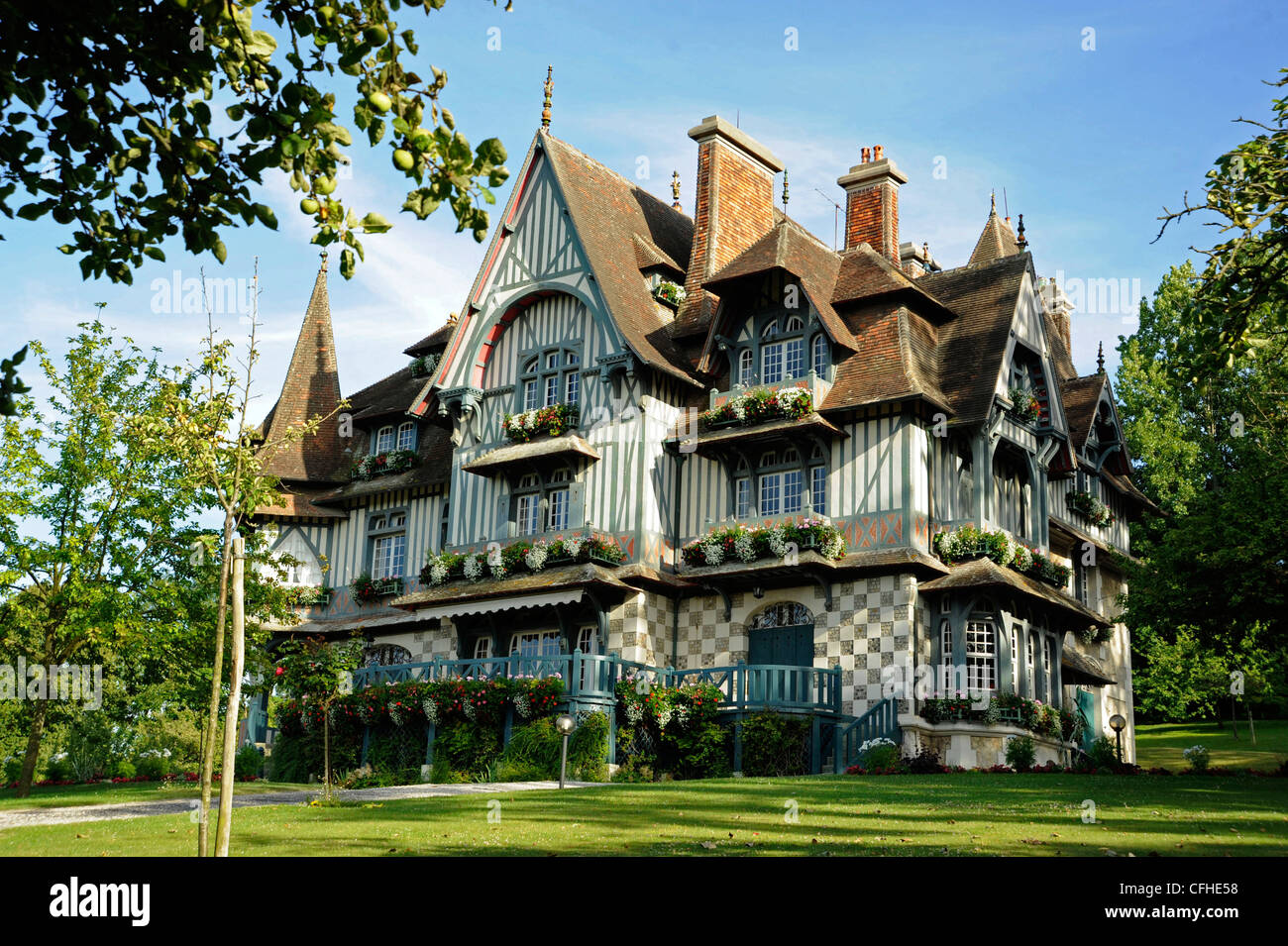 Deauville (14) : la Villa Strassburger Photo Stock - Alamy