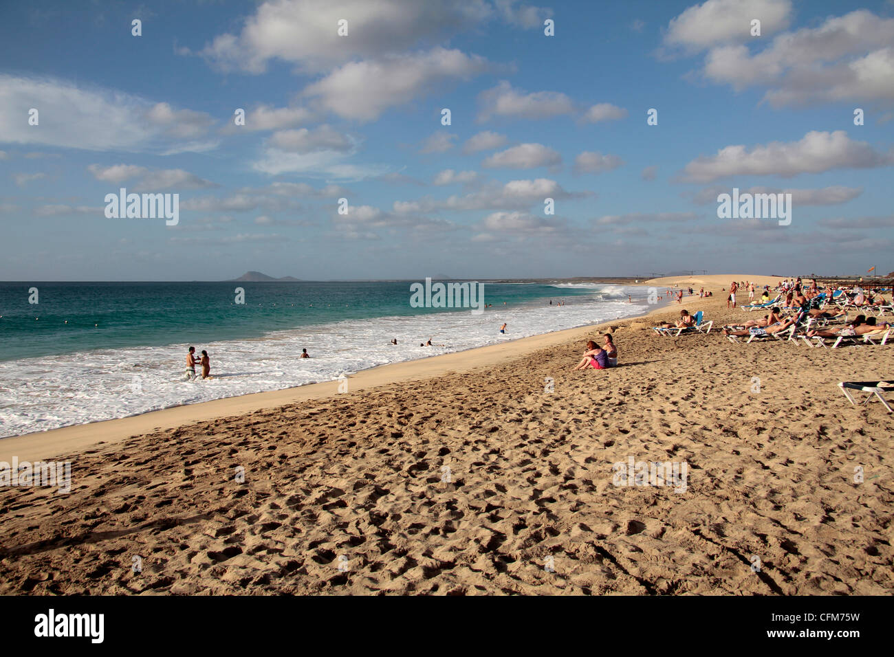 Santa Maria, île de Sal, Cap-Vert, Océan Atlantique, Afrique Photo ...